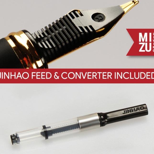 Jual JINHAO X450 LITED EDITION COLOURS FOUNTAIN PEN 18K GOLD-PLATED NIB | Shopee Indonesia