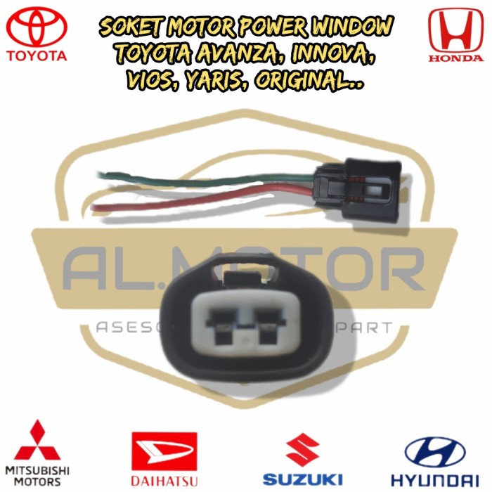 Jual Soket Motor Power Window Toyota Avanza, Innova, Vios, Yaris ...