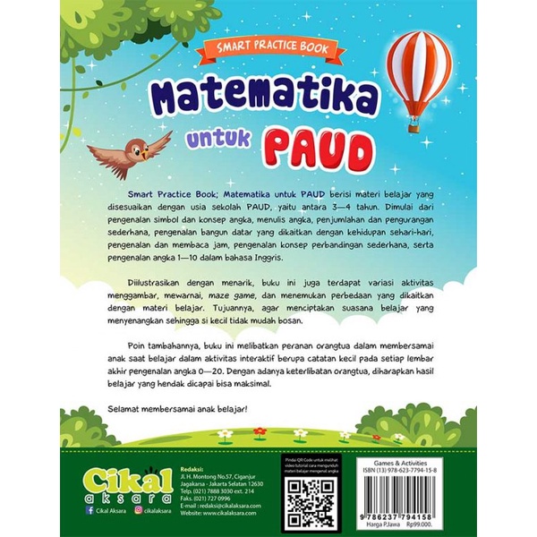 Jual Buku Smart Practice Book; Membaca Untuk Paud/Smart Practice Book ...