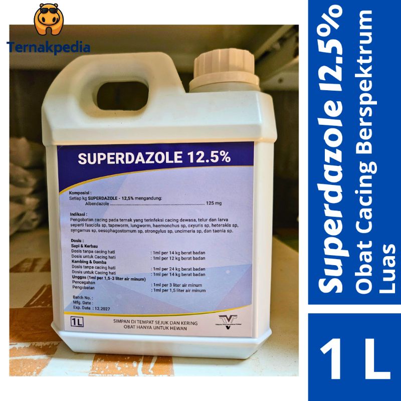 Jual Superdazol 12.5 % 1 L - Untuk Ternak Cacingan - Obat Cacing ...