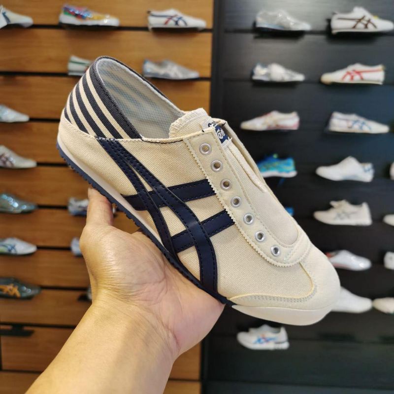 Jual Sepatu Sneaker Jepang Slip On Cream Paraty Best Seller!! | Shopee ...