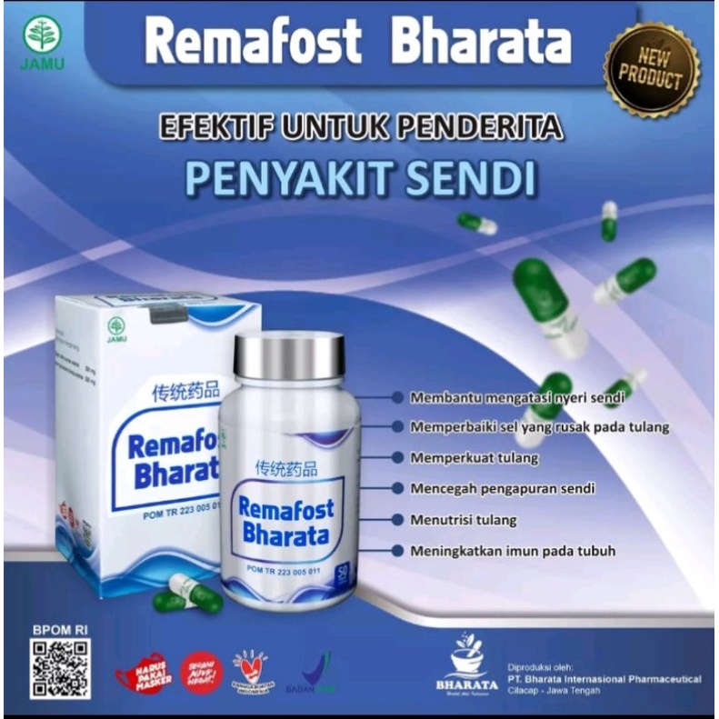 Jual Remafost Bharata Obat Penyakit Sendi dan Tulang BPOM | Shopee ...