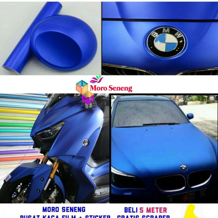 Jual Inx47 STIKER WARNA BIRU DOFF/ STIKER BLUE MATTE/ STIKER MOTOR ...