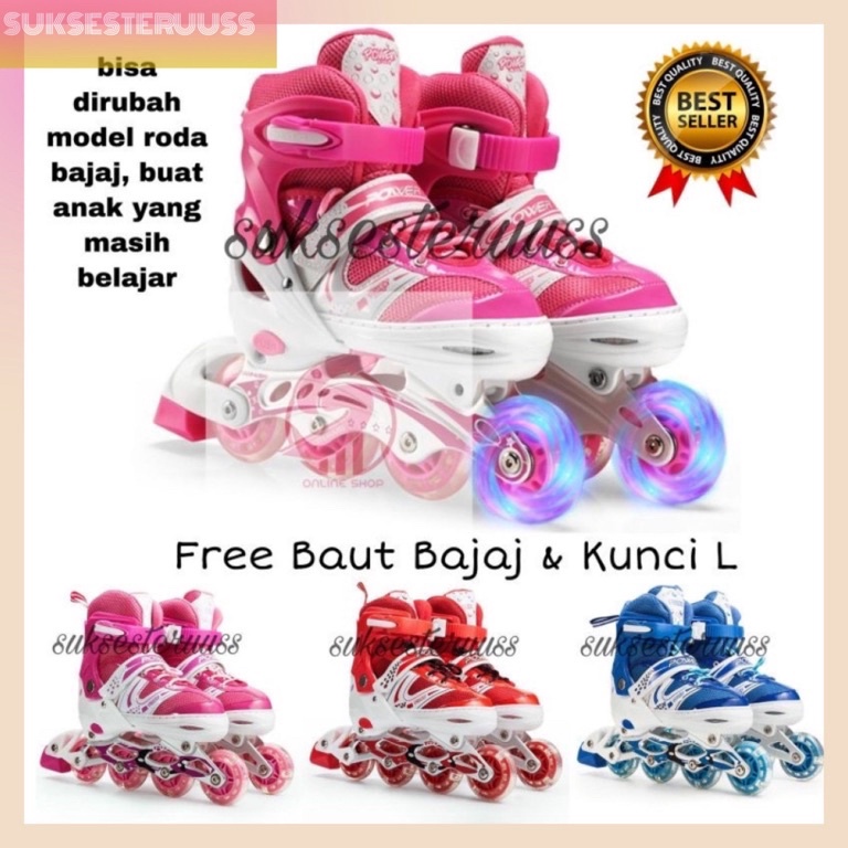 Jual HARGA TERMURAAH PROMO!! Sepatu Roda Anak Inline Skate POWER ...