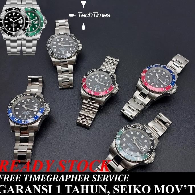 Jual Seiko GMT Mod Batman Seiko mod Pepsi Sprite NH35 Automatic Seikomod | Shopee Indonesia