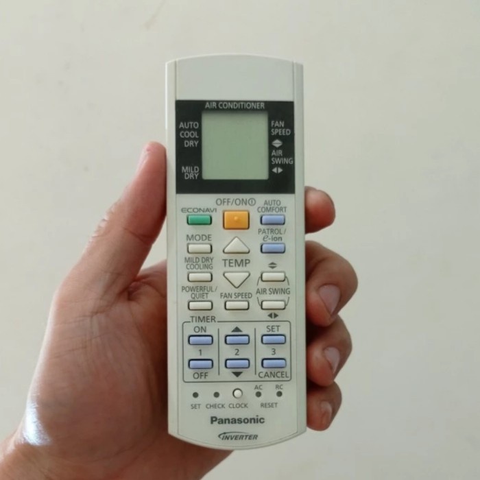 Jual Remot Remote AC Original Panasonic Inverter EcoNavi AutoComfort ...