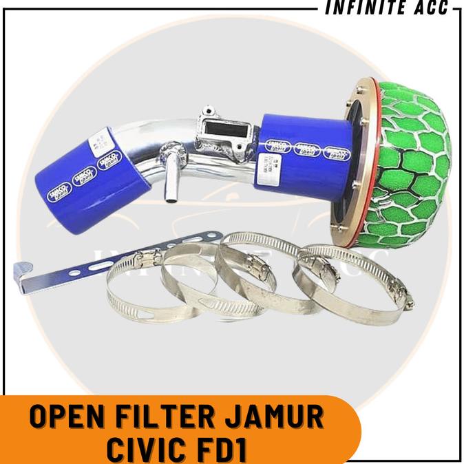 Jual Paket Open Filter Civic Fd1 Hks Filter Jamur 60Mm + Pipe Intake ...