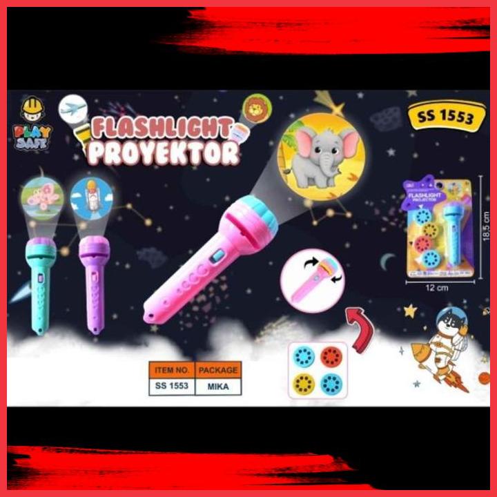 Jual (MOT) MAINAN SENTER PROYEKTOR ANAK FLASHLIGHT SERU GAMBAR HEWAN ...