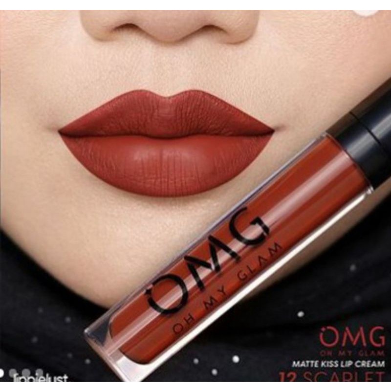 Jual OMG OH MY GLAM MATTE KISS LIP CREAM/LIPSTICK MATTE KISS|LIPSTIK ...