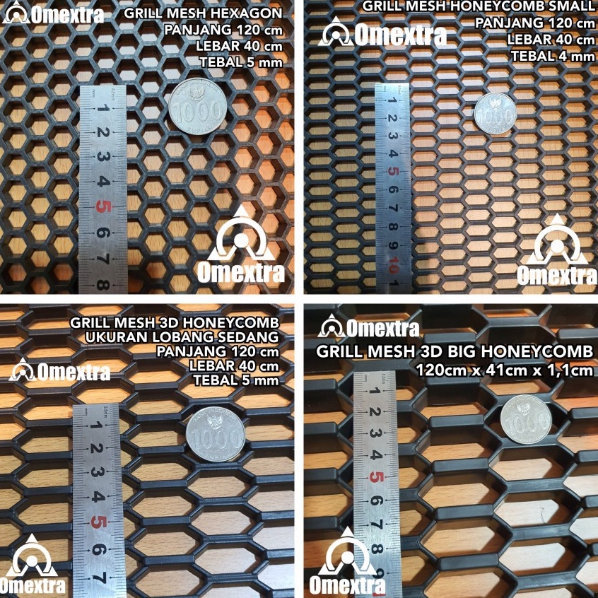 Jual Car Grill Mesh Honeycomb SMALL Mesh Grille Sheet Grill Jaring ...