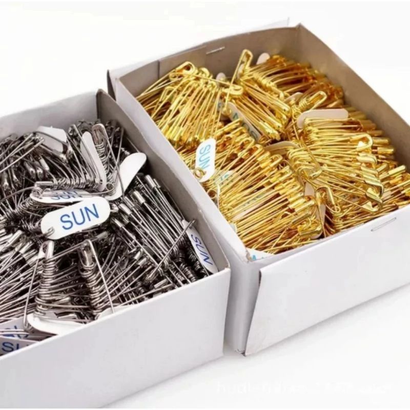 Jual peniti jumbo peniti sun besar isi 30 renteng silver dan gold ...