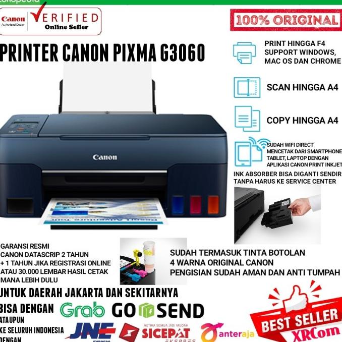 Jual PRINTER CANON PIXMA G3060 / CANON G3060 | Shopee Indonesia