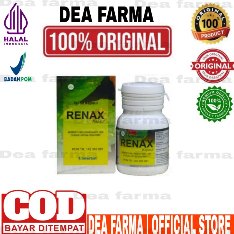 Jual Renax 50 kapsul Membantu Meluruhkan Batu Ginjal Dan Saluran Kemih ...