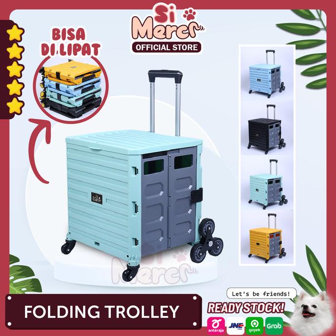 Jual Folding Trolley | Troli Lipat Keranjang Belanja Portable Folded ...