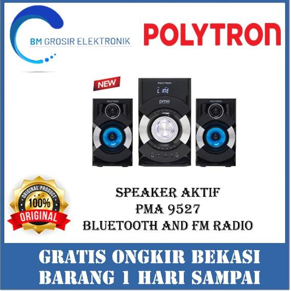 Jual POLYTRON SPEAKER AKTIF PMA 9527 BLUETOOTH AND RADIO FM | Shopee Indonesia