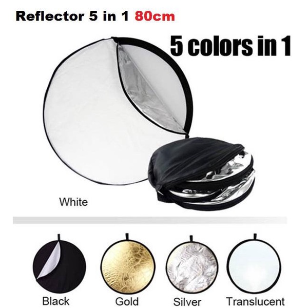 Jual REFLECTOR 5 IN 1 80 CM HIGH QUALITY IMPORT REFLEKTOR 5IN1 80CM ...
