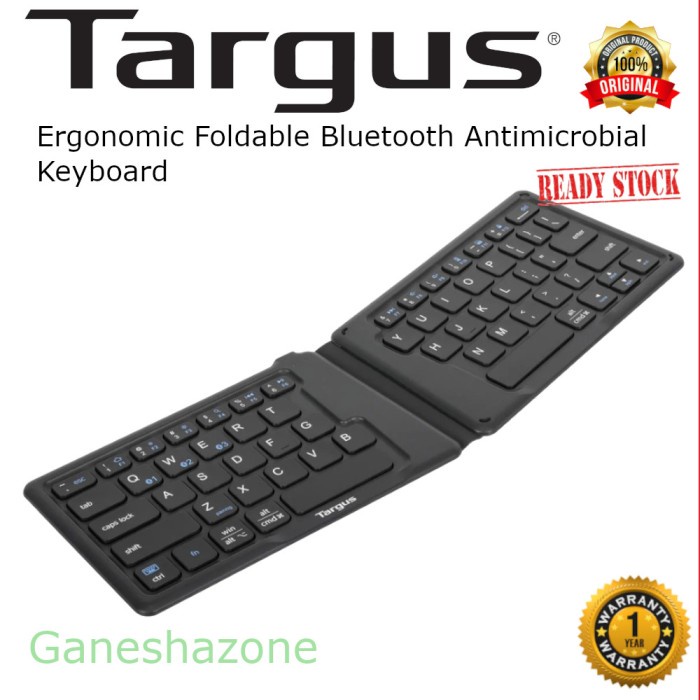 Jual Targus Ergonomic Foldable Bluetooth Antimicrobial Keyboard ...