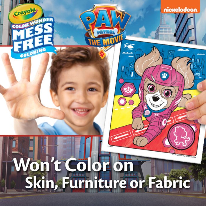 Jual HOT SALE!!! CRAYOLA COLOR WONDER MESS FREE PAW PATROL WITH ...