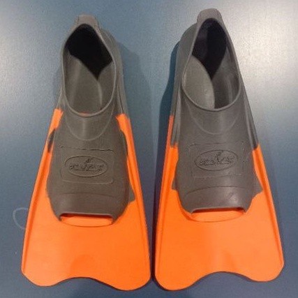 Jual (0_0) Kaki Katak Renang Pantas / Pantas Swim Fins Grey/Org TF-1 ...