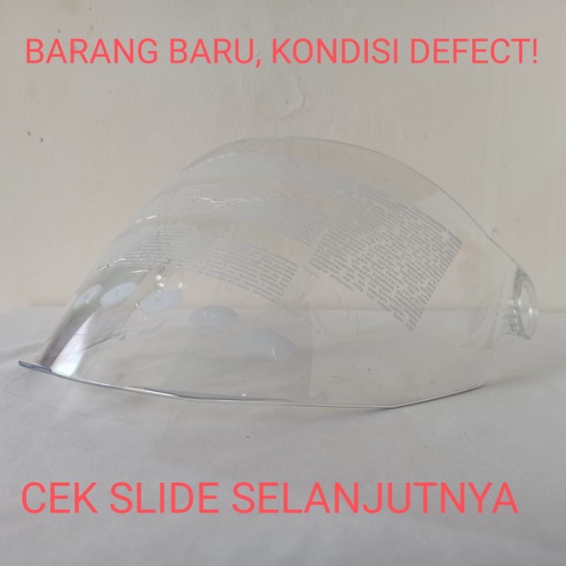 Jual Visor Clear Helm Zeus ZS613C ZS-613C Z613C BARANG OBRAL DEFECT CACAT CEK DESKRIPSI DAN FOTO ...