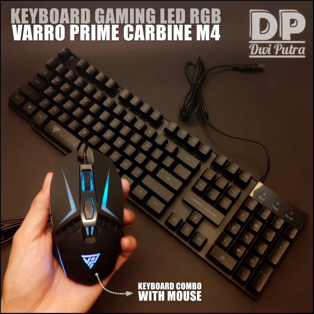 Jual Miliki Juga KEYBOARD GAMING VARRO PRIME CARBINE M4 COMBO // USB ...