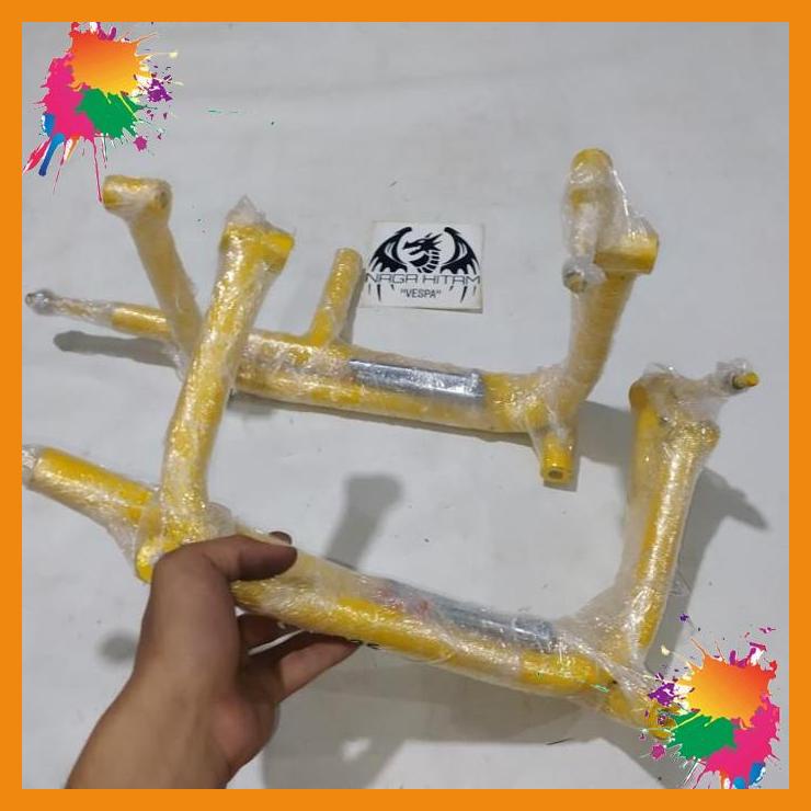 Jual stand dudukan mesin vespa baru lokal cakep super sprint smallframe ...