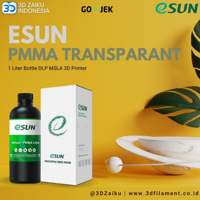 Jual eSUN Resin PMMA Transparent Clear 1 Liter Bottle DLP MSLA 3D ...