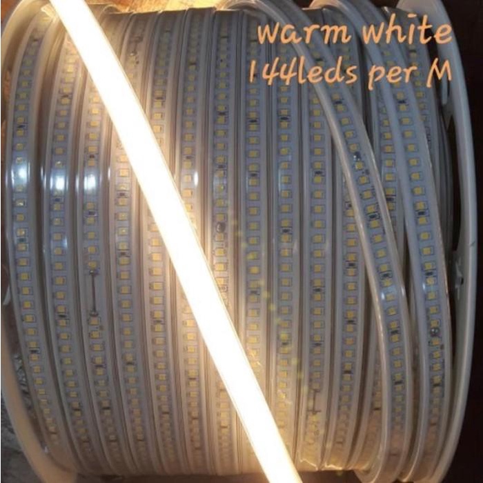 Jual LAMPU LED STRIP 2835 SMD 144LEDS WARM WHITE 1 ROLL 100 METER ...