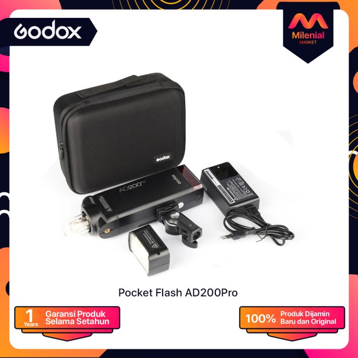 Jual Godox AD200PRO Witstro AD200 PRO Portable Flash | Shopee Indonesia