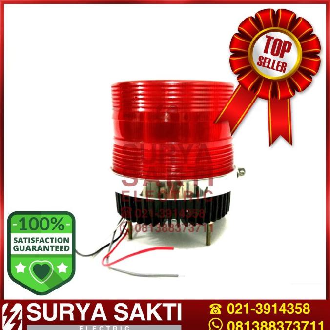 Jual Rotary Lamp Led Merah 5" Multivolt 3 Type | Shopee Indonesia