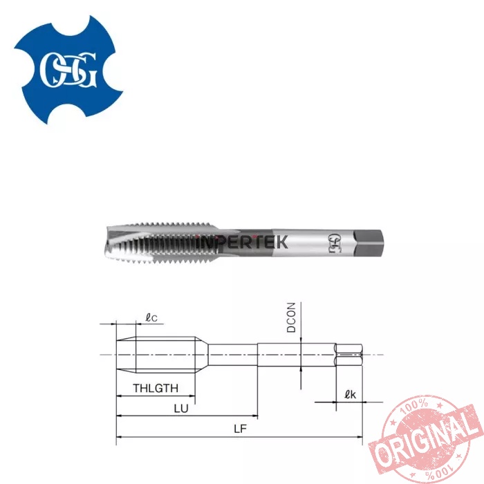 Jual Tap Mesin M3 X 0.5 EX-POT OSG Taps Machine M3X0.5 Pointed Thread | Shopee Indonesia