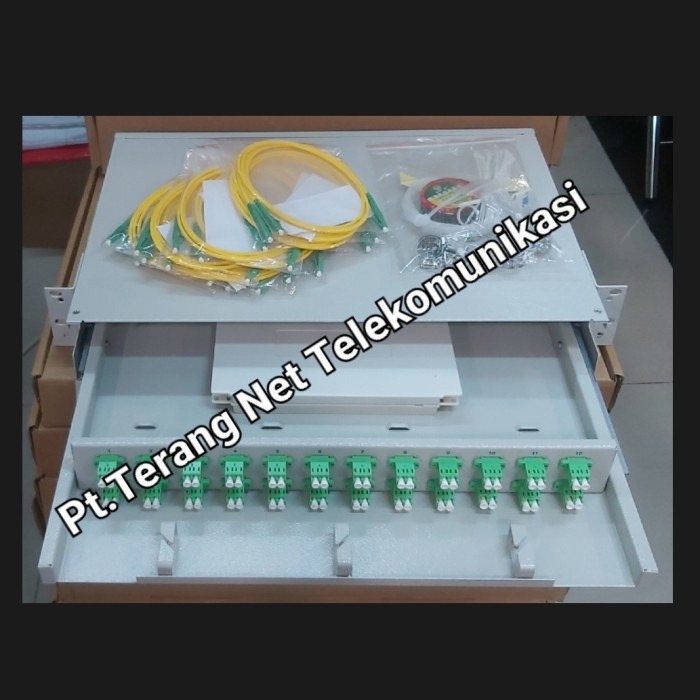 Jual OTB RACK 24 CORE LENGKAP ADAPTOR + PIGTAIL LC APC PAZ 2U | Shopee ...