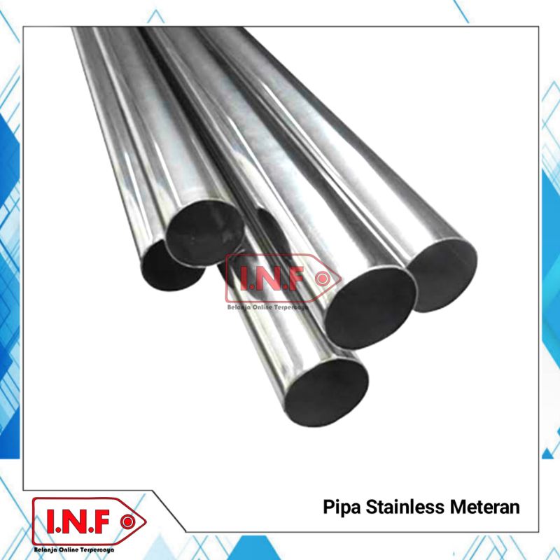 Jual pipa stainless steel meteran + ukuran 3/4 + ketebalan 0.8 mm ...
