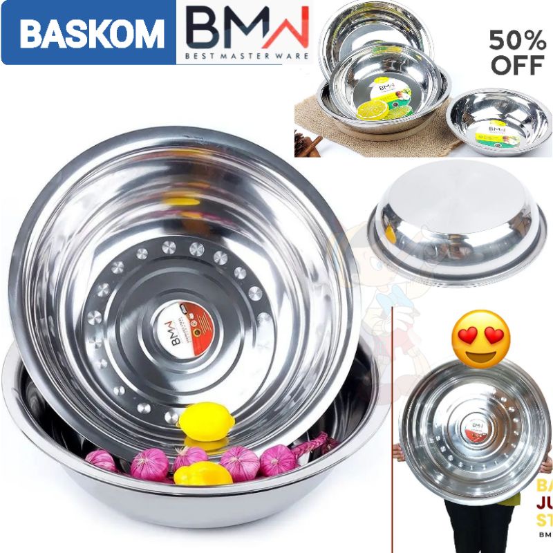 Jual BASKOM BMW STAINLESS 40 CM | Shopee Indonesia