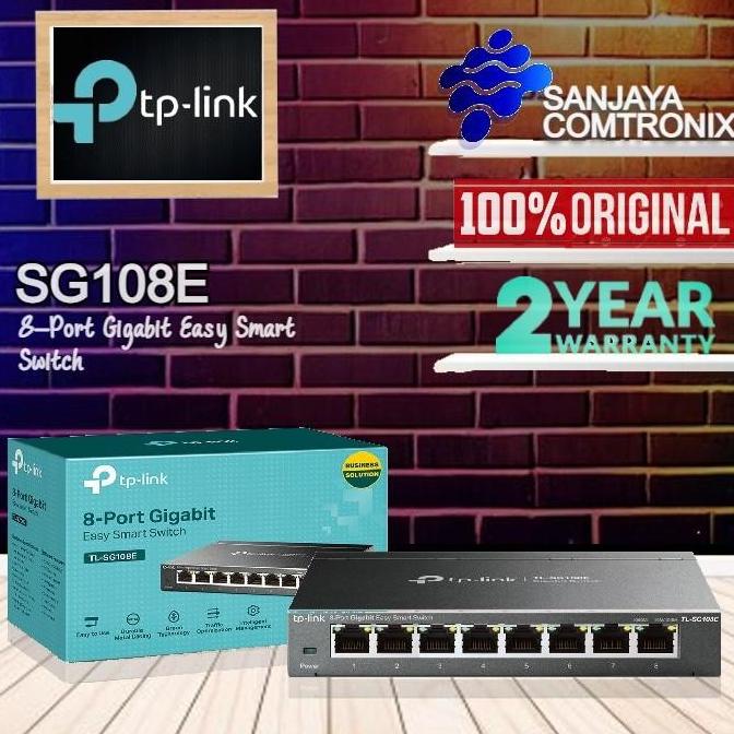 Jual - Tp-Link Tl-Sg108E Casing Metal 8-Port Gigabit Easy Smart Switch ...