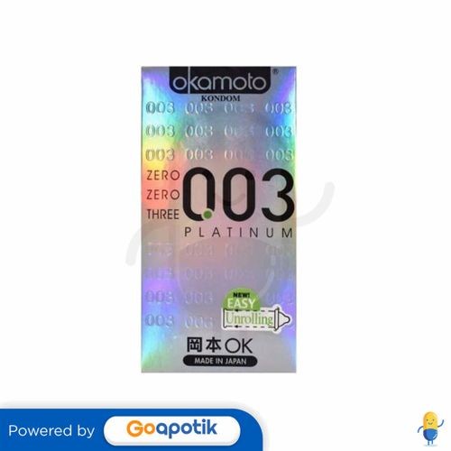 Jual OKAMOTO PLATINUM 003 KONDOM BOX 10 PCS | Shopee Indonesia