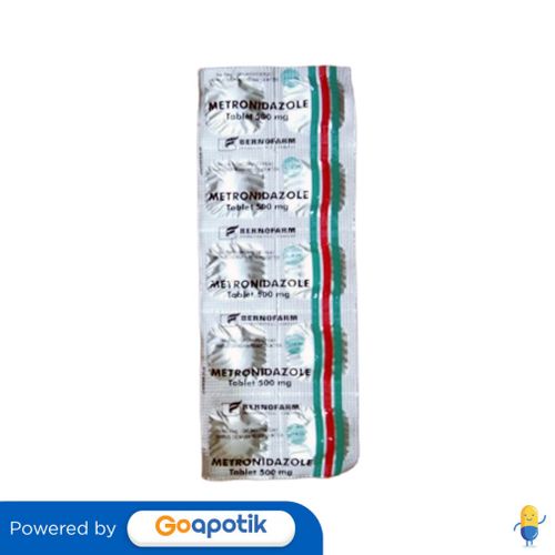 Jual METRONIDAZOLE BERNOFARM 500 MG STRIP 10 TABLET | Shopee Indonesia