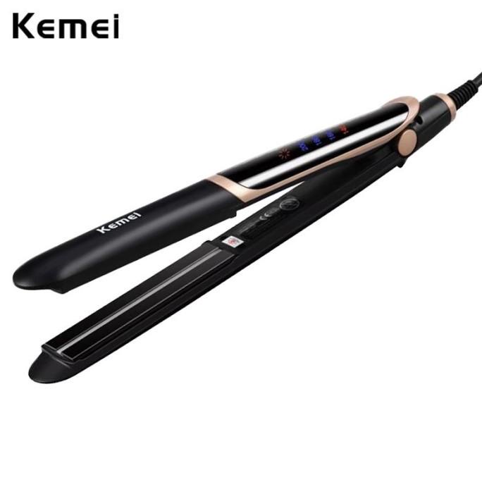Jual NEW CATOKAN RAMBUT KEMEI INFRARED KM-2219 LURUS DAN CURLY 2in1 ...