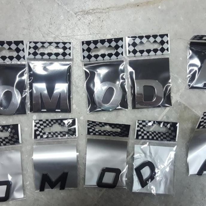 Jual Emblem Abjad Tulisan Omoda Pilihan Black, Silver Dan Chrome ( @5 ...