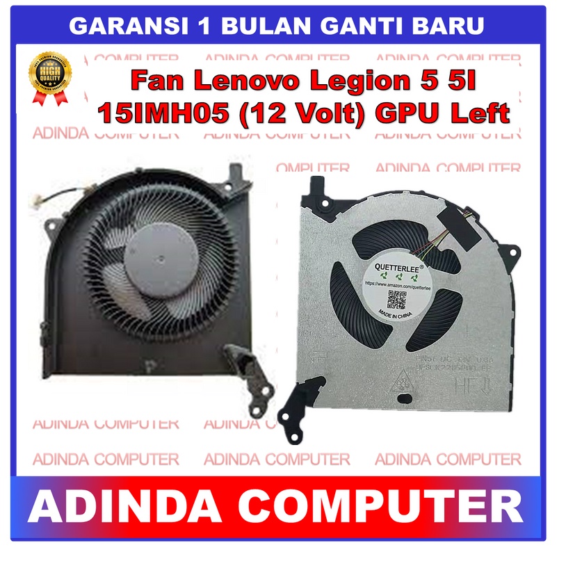 Jual Fan Lenovo Legion 5 5I 15IMH05 5-15ARH05 R7000P 12 Volt GPU ...