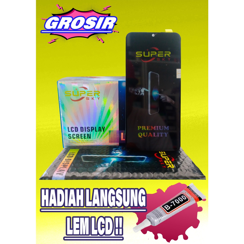 Jual LCD SAMSUNG A01 M01 CON BIG BLACK SUPER SKY (3206) | Shopee Indonesia