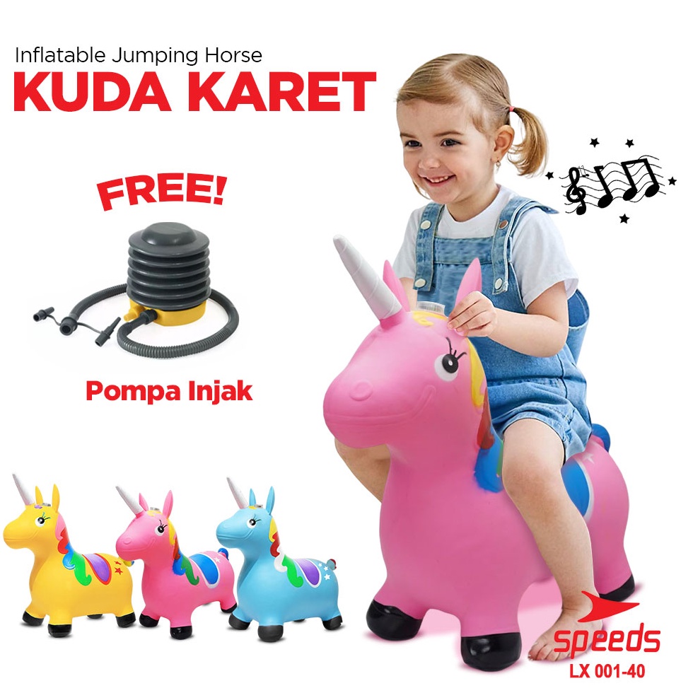 Jual Mur4h SPEEDS Mainan Tunggangan Kuda Kudaan Karet Rocking Horse ...