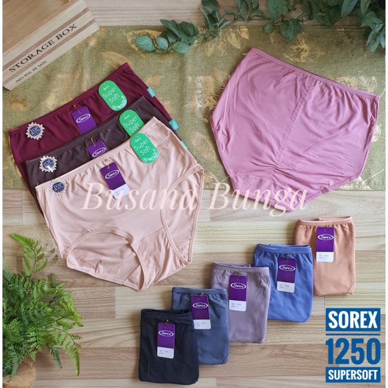 Jual Sorex (3pc, 6pc, 12pc) Cd/Celana Dalam Wanita Sorex 1250 Supersoft Maxi | Shopee Indonesia