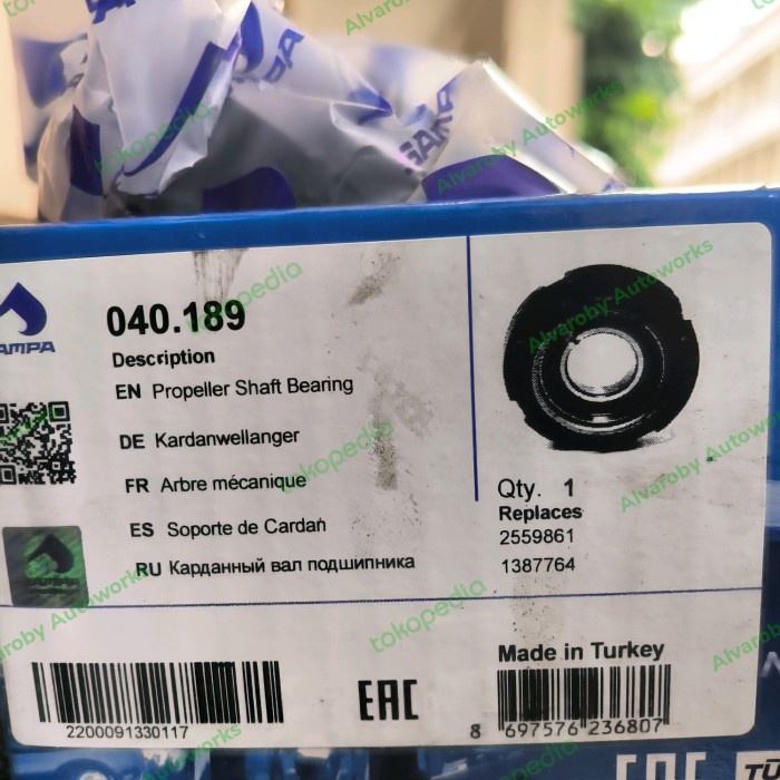 Jual Original Propeller Shaft Bearing Scania 2559861 1387764 Terbaru ...