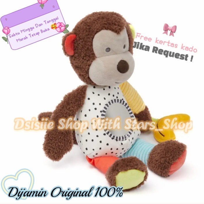 Jual New Ori Boneka Mainan Bayi - Into The Wild Monkey Activity Toys Mc ...