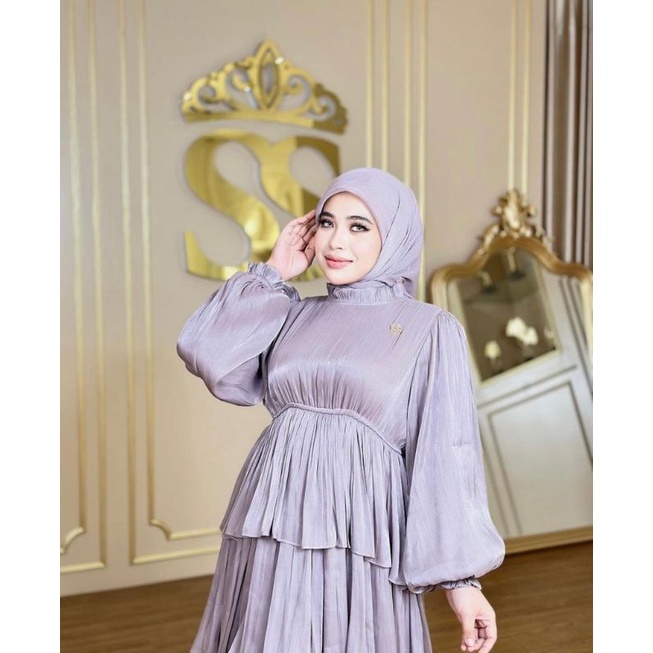 Jual DRESS SIMER SUSUN TINGKAT BY SHELLA SAUKIA | Shopee Indonesia