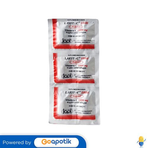Jual LAVIT-C 1000 MG STRIP 6 KAPLET | Shopee Indonesia