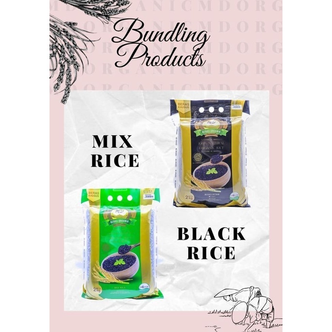 Jual Paket Bundling Md Black + Brown Rice 2Kg & Black Rice Pecah Kulit ...