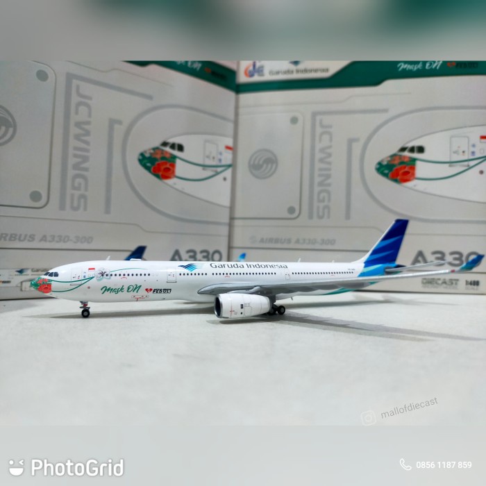 Jual GARUDA INDONESIA AIRBUS A330-300 PK-GHC JC WINGS 1:400 | Shopee Indonesia