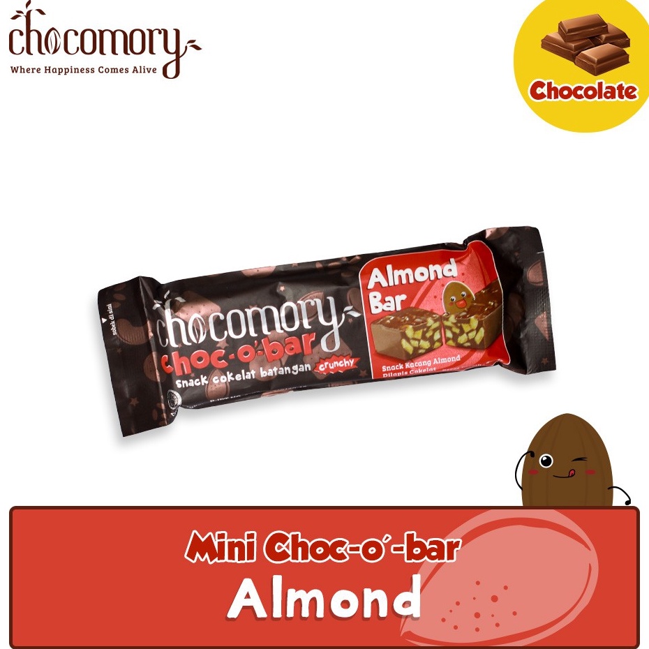 Jual Cuma Seharih6H1t Chocomory Mini Choco Bar Almond 35g | Shopee ...